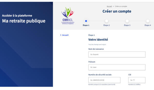 Créer mon compte CNRACL - Retraite des collectivités locales