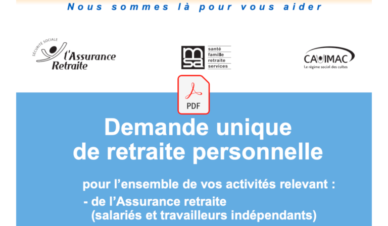 Dossier Retraite Carsat PDF à remplir sur papier