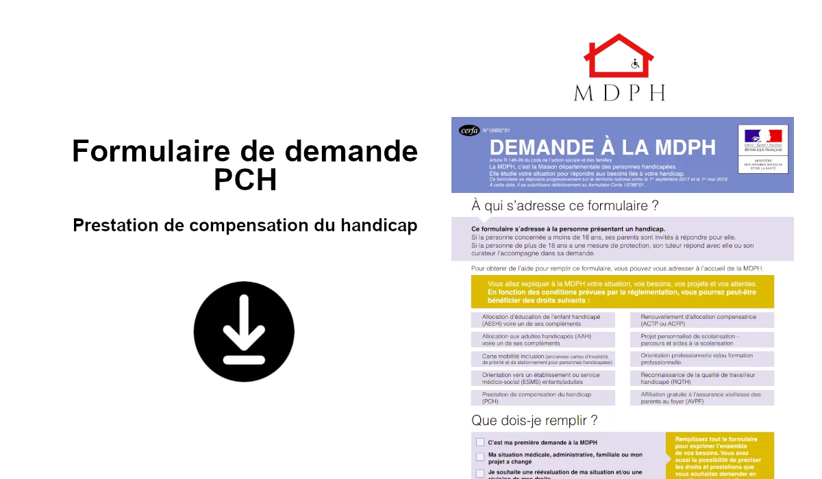 Demande de PCH - Prestation de compensation du handicap