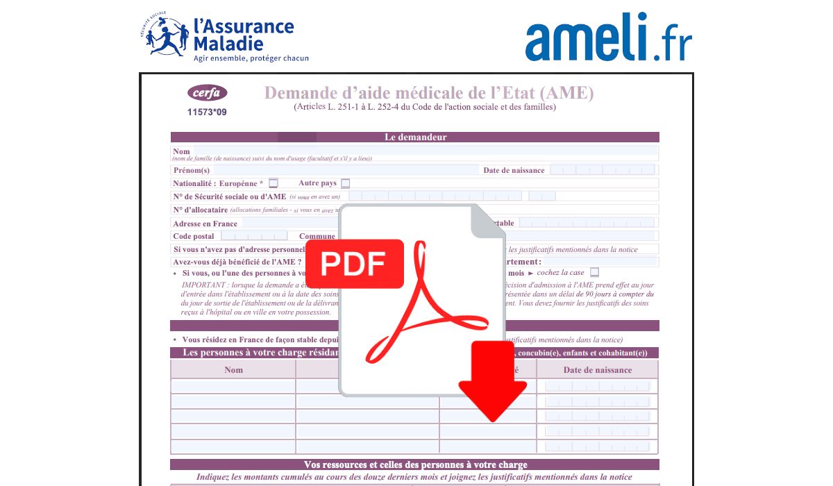 Formulaire renouvellement AME pdf - Comment le remplir